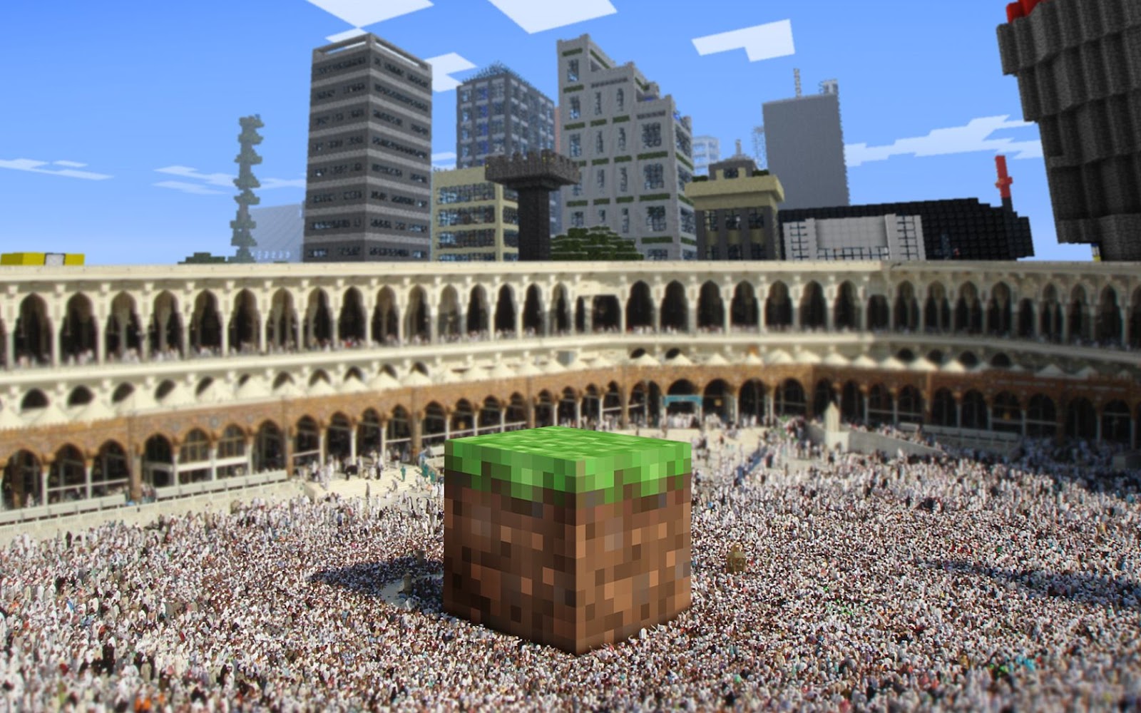 Wallpaper a day: minecraft mecca wallpaper