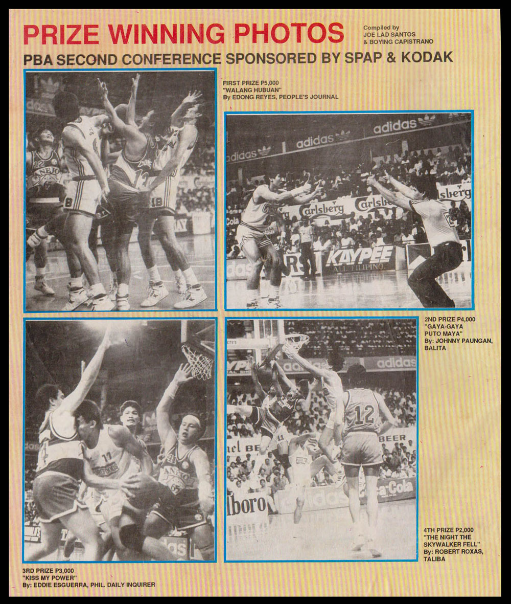 PELIKULA, ATBP.: PRIZE WINNING PBA PHOTOS (Pilipino Reporter, December ...