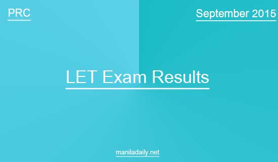 LET Exam Results Alphabetical List of Passers (Elementary) September ...