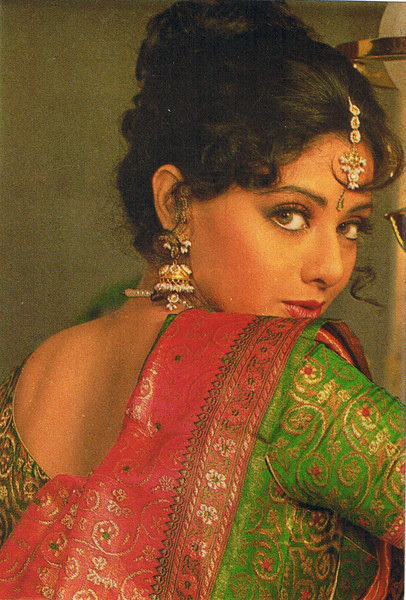 Sridevi: Sridevi's bridal look in Chandni (1989): The stunning red saree