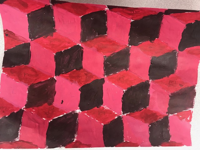 Clarketastic Art: 7th Grade OP Art Painting