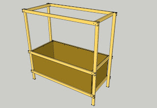 Joe's Garden Journal: How to build our 8 tray seed starting bench