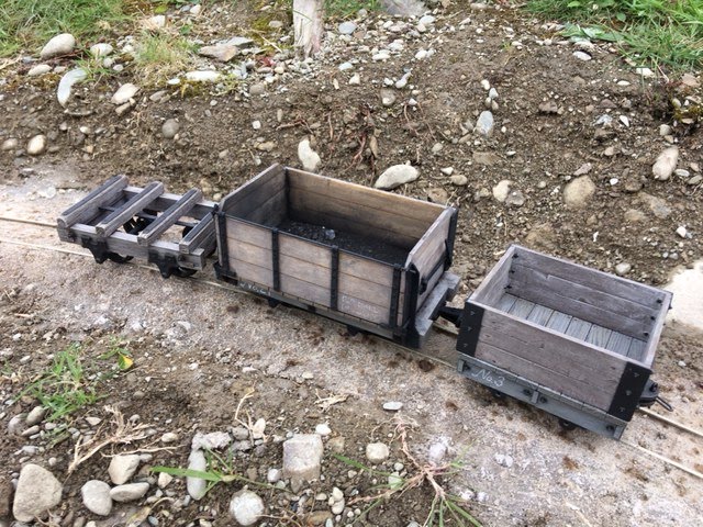 Trefor wagon in 7/8ths: loaded and weathered...