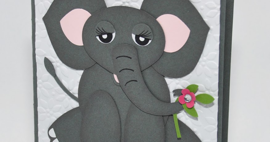 Splotch Design - Adding ink to paper!: Punch Art Elephant