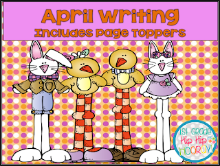 1st Grade Hip Hip Hooray!: April Writing with Page Toppers