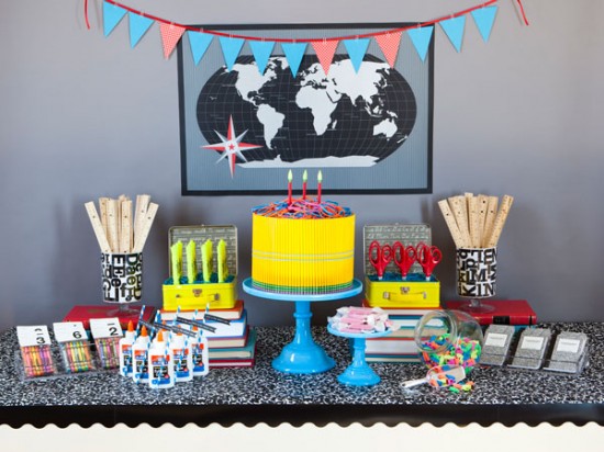 Creative Party Ideas by Cheryl: Amazing Back to School Party by One ...