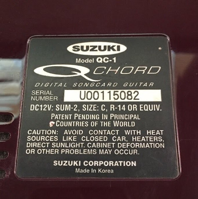 MATRIXSYNTH: Suzuki Q-Chord QC-1 Digital Guitar Synthesizer SN U00115082