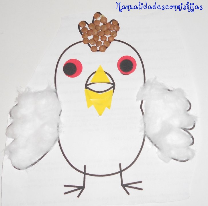 Manualidades con mis hijas: Pollito
