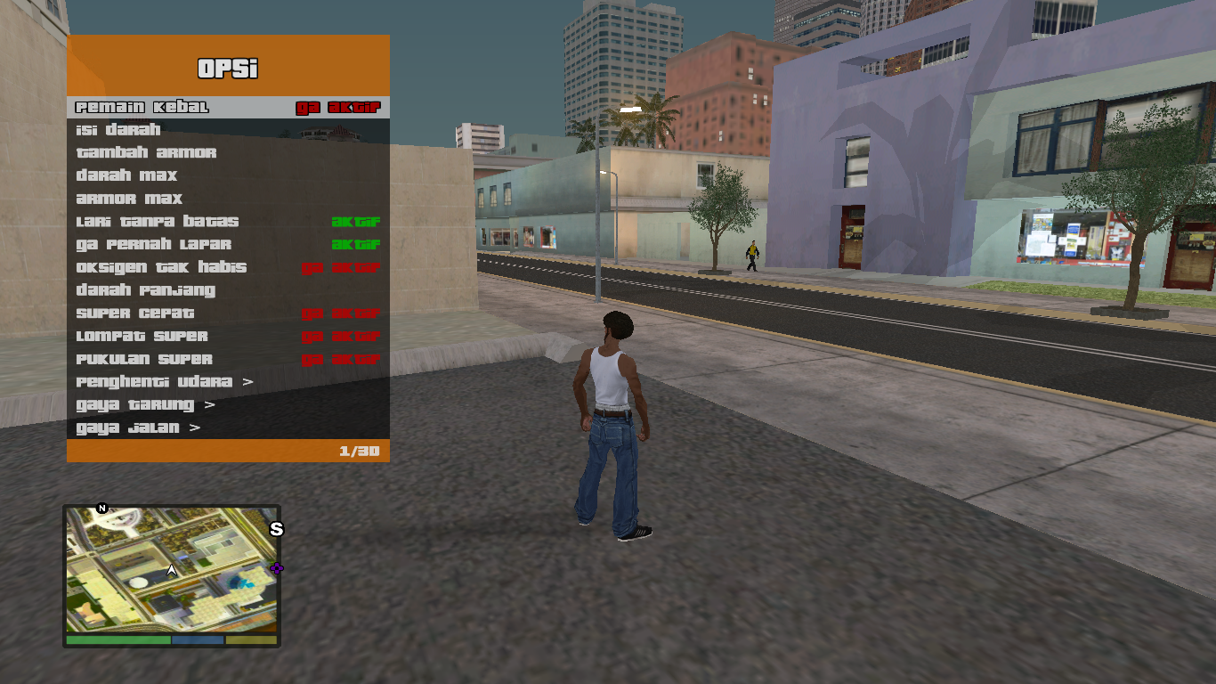 RZL-trainer mod GTA SA (grand theft auto san andreas)