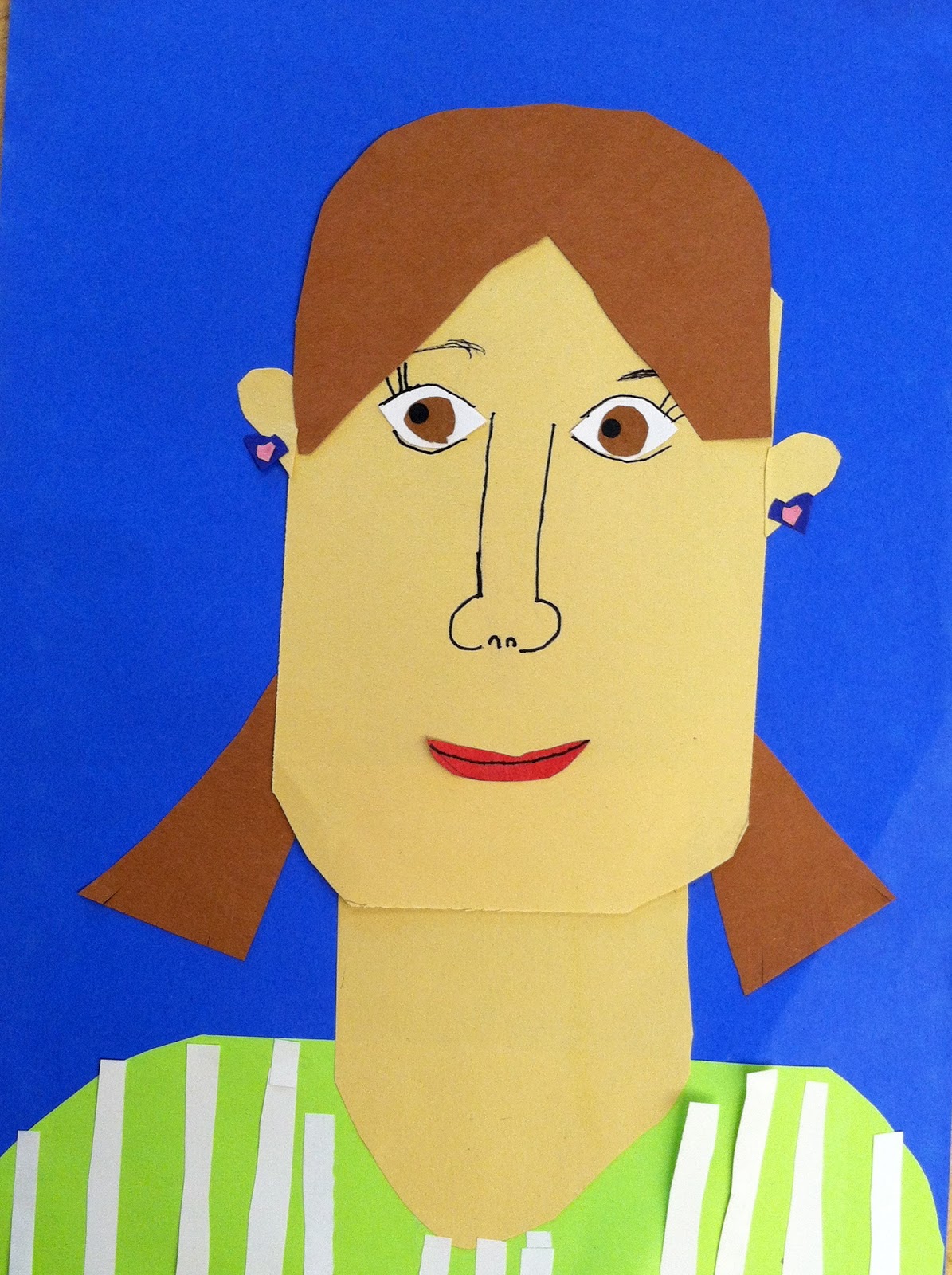 Olive ART! Do You???: Cut Paper Portraits