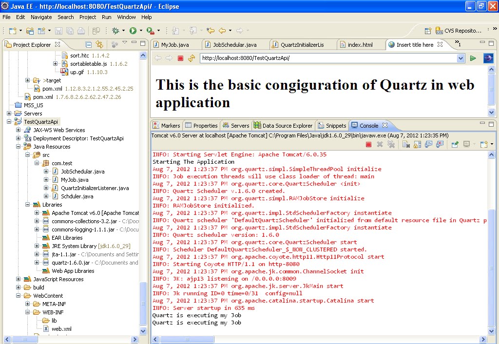 Blog::: JvmNotFoundException: Quartz Tutorial : Configure Quartz in web ...