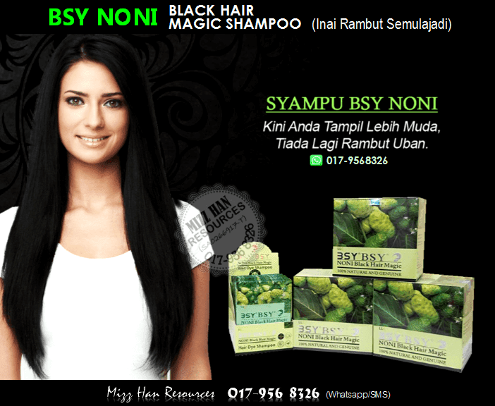 BSY NONI BLACK HAIR MAGIC SHAMPOO | Juicy Raspberry Official