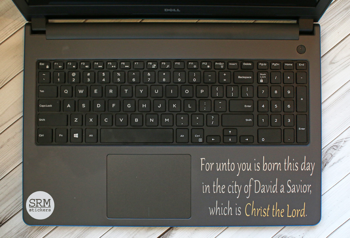 SRM Stickers: Christmas Computer Decal by Samantha