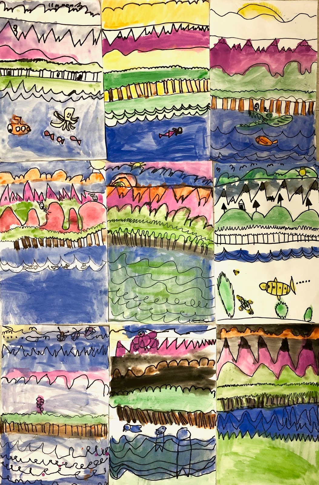 The Lost Sock : Line landscapes