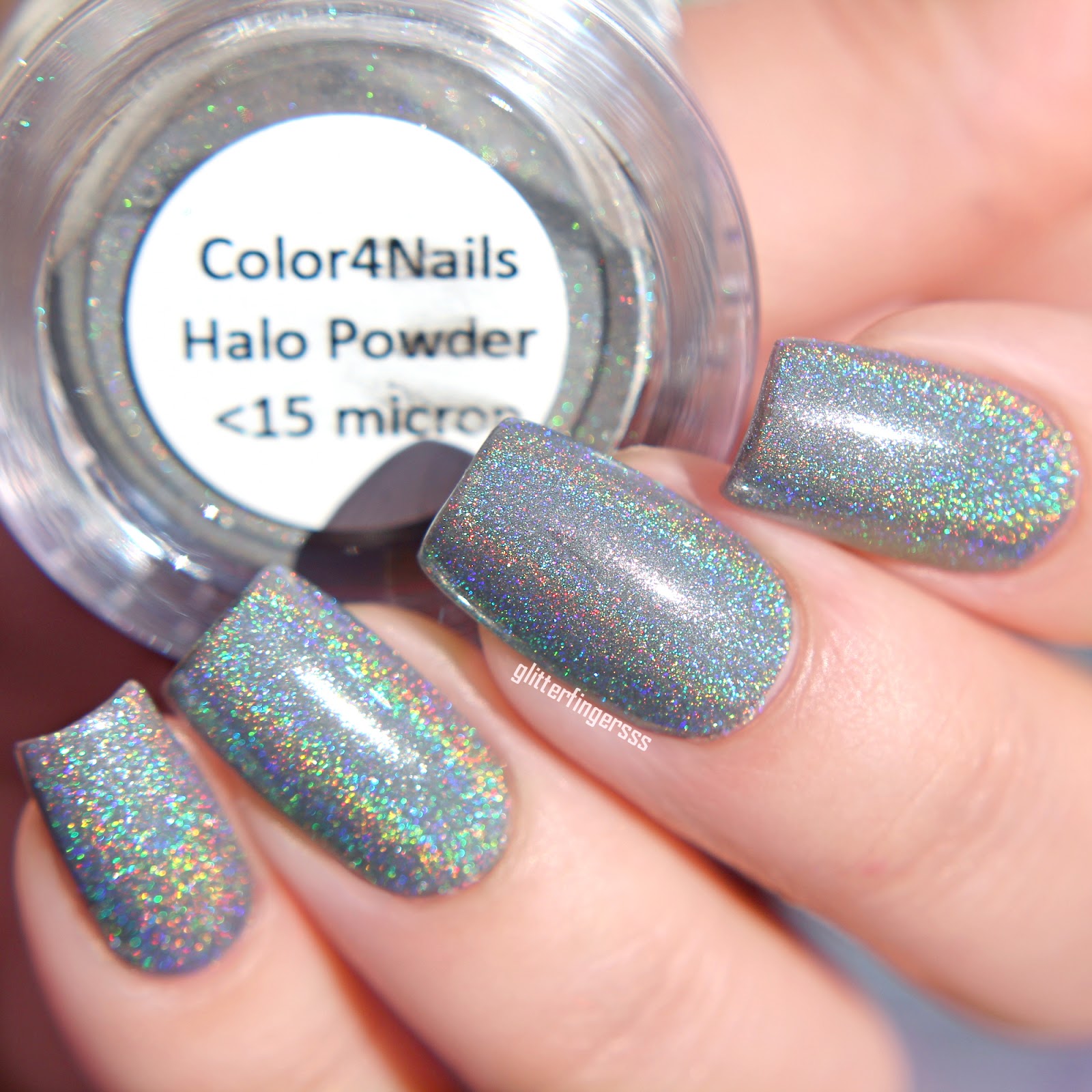 Color4Nails | Halo Powder Pigment ~ Glitterfingersss in english