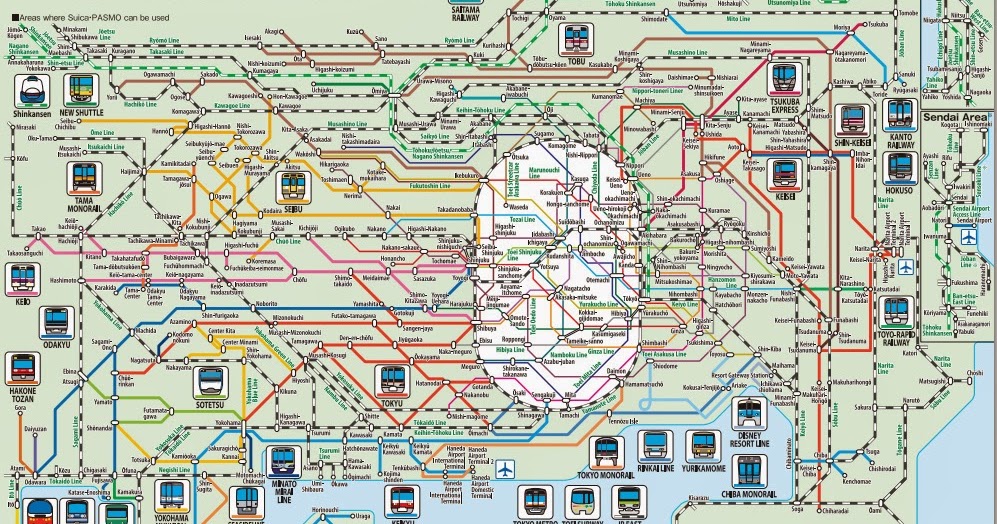 Japan: A new Tokyo transport map - well done JR East