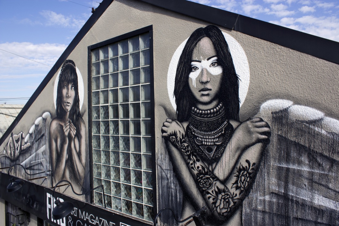Fin DAC x Angelina Christina New Mural In Costa Mesa, USA – StreetArtNews