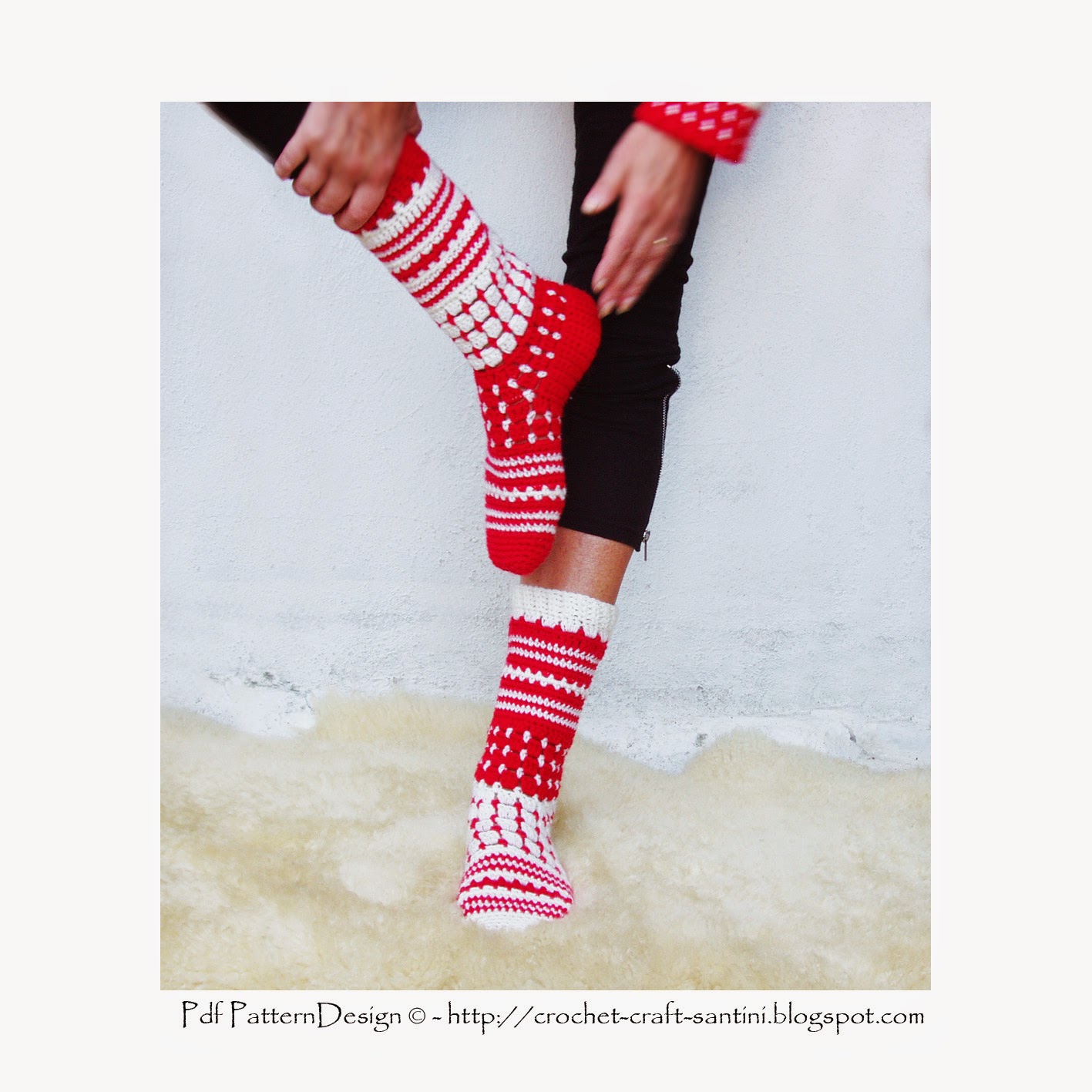 TRADITIONAL NORWEGIAN TALL SOCKS - IN CROCHET!