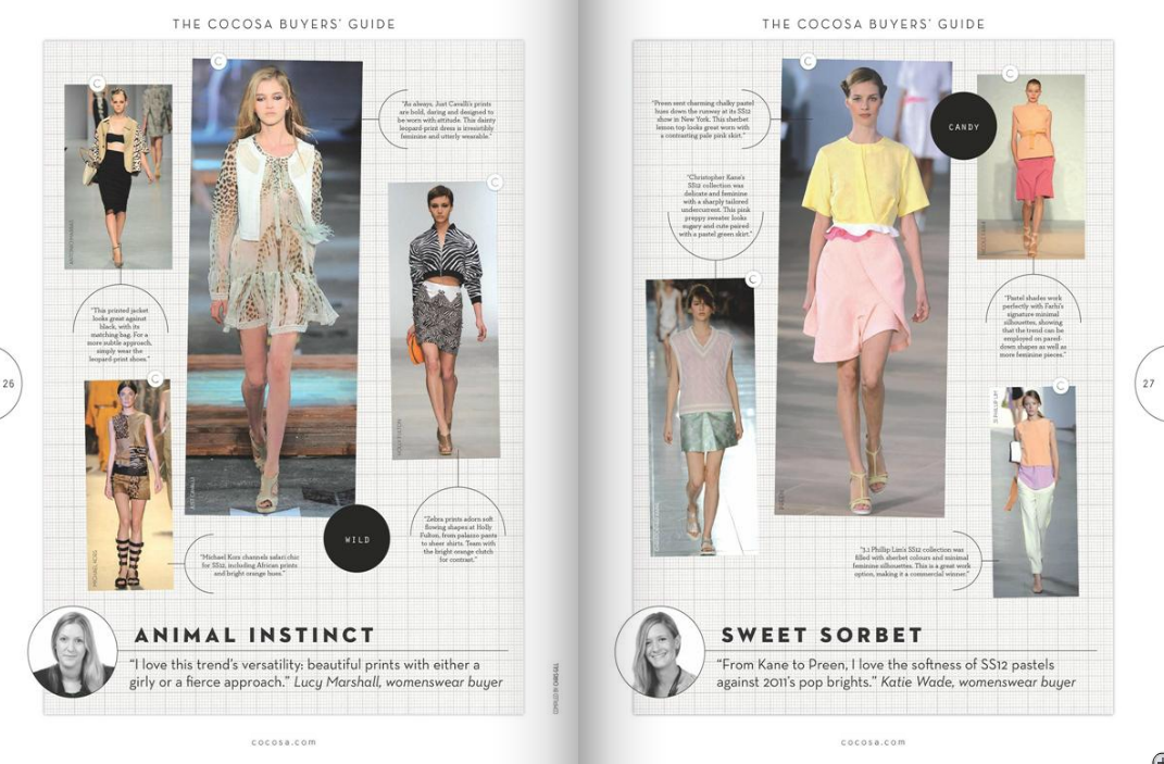 Creative-Idle: Cocosa launch editorial offering, Trend Edit