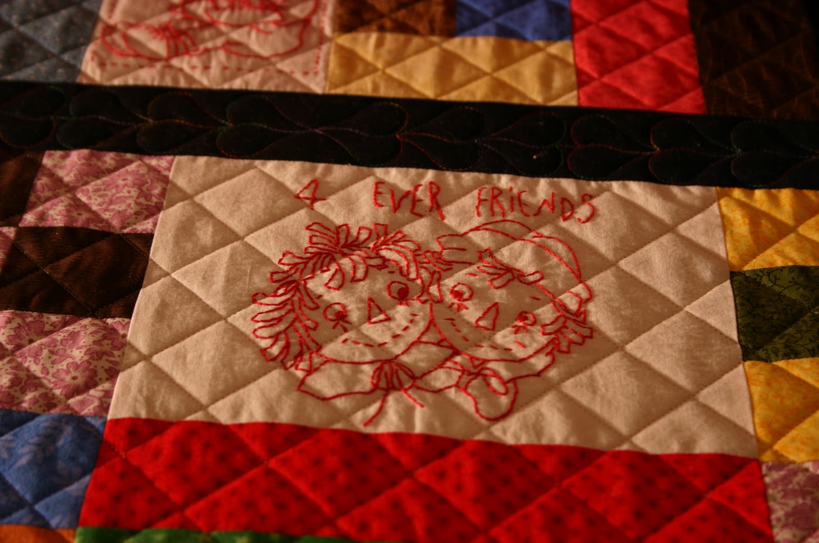 Three Bears Quilting: Carol's Raggedy Ann Quilt is Finished!