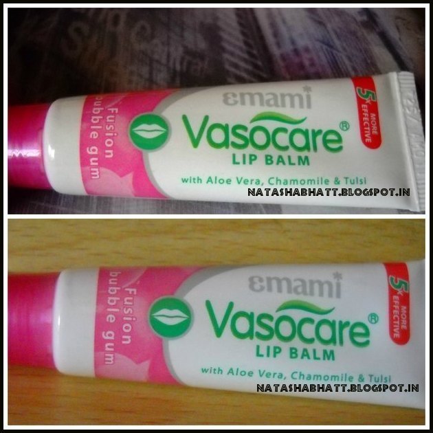 Emami Vasocare lip balm in FUSION BUBBLE GUM Review