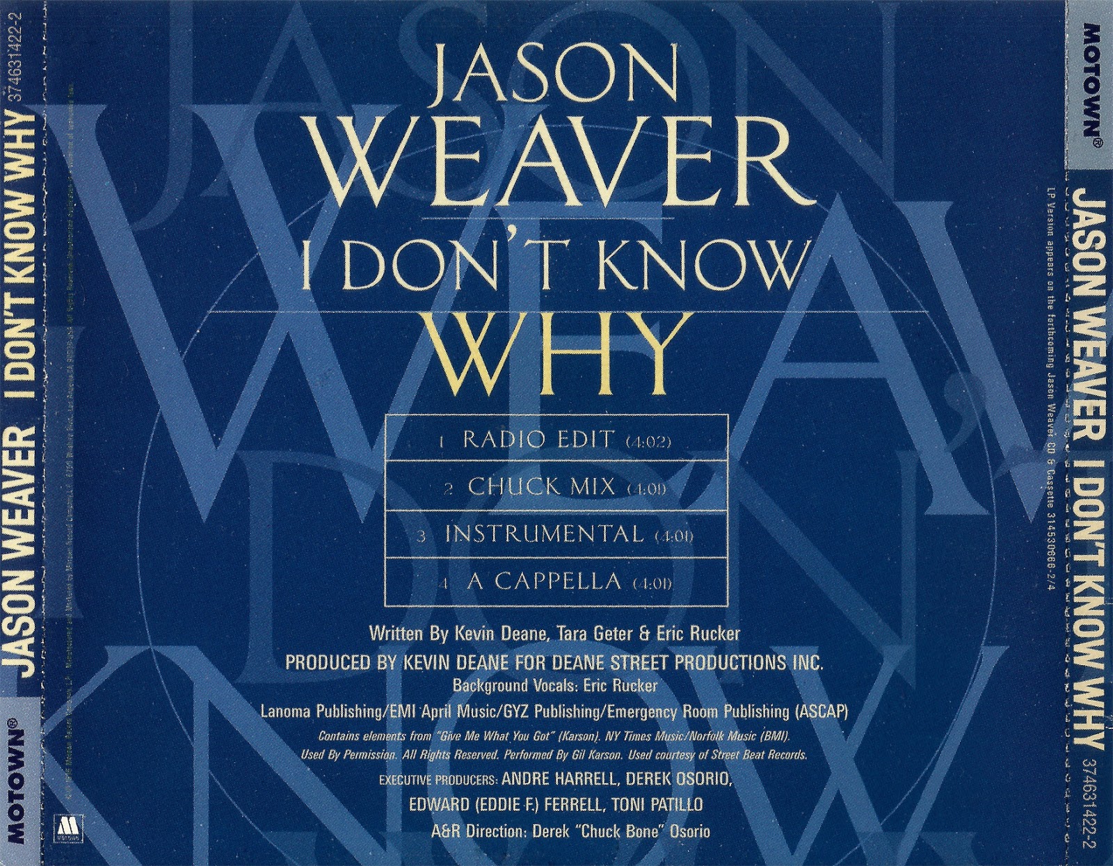 THE CRACK FACTORY: Jason_Weaver-I_Dont_Know_Why-(Promo_CDS)-FLAC-1996 ...