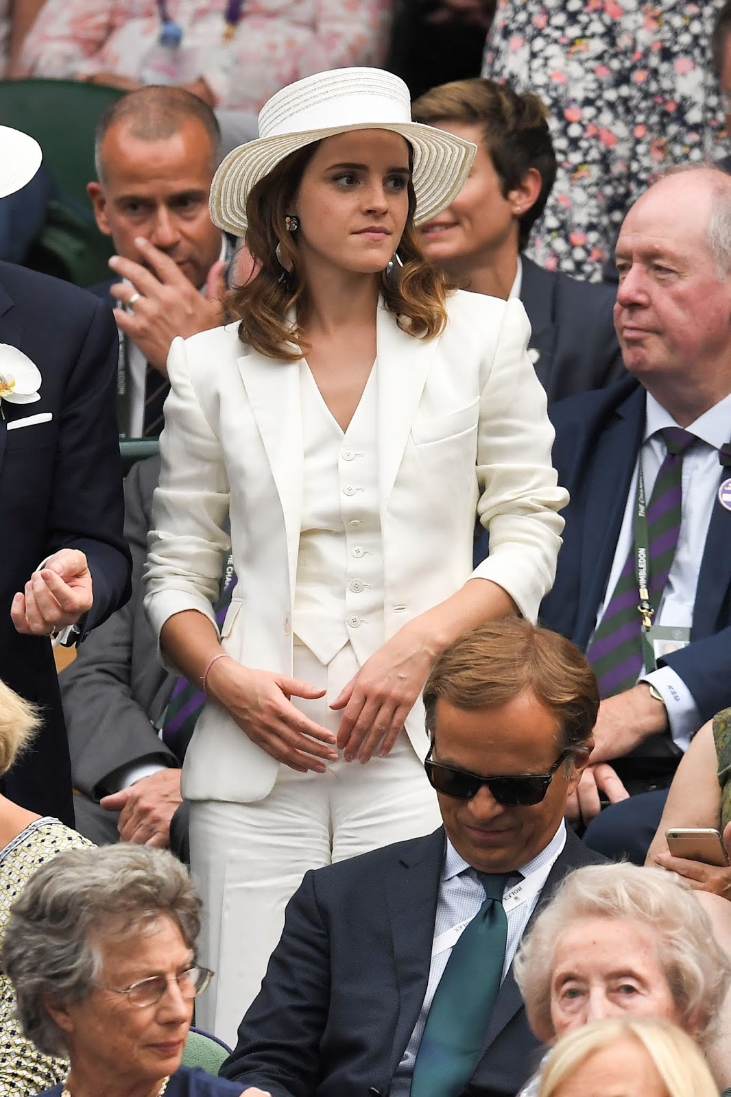Emma W. Thailand: Emma Watson attends day twelve of the Wimbledon in ...
