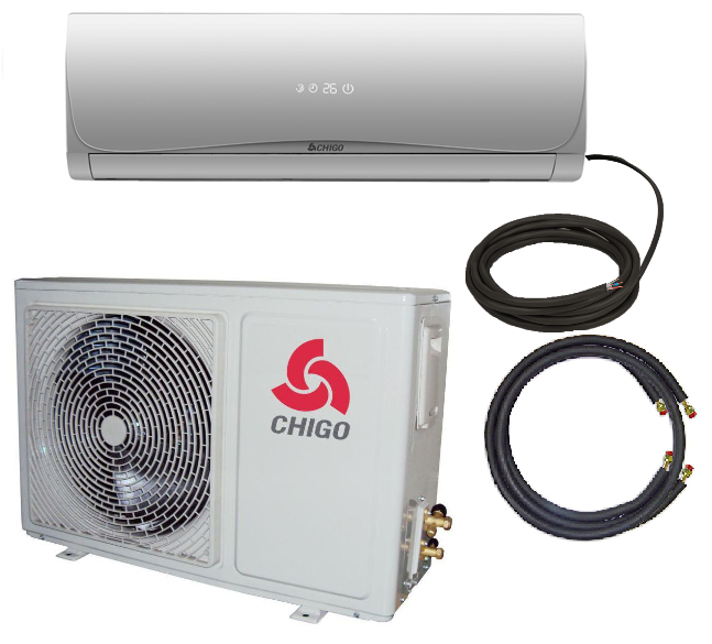 All New Mini Split Ductless HeatPump Systems: Chigo 9000 Btu in ...