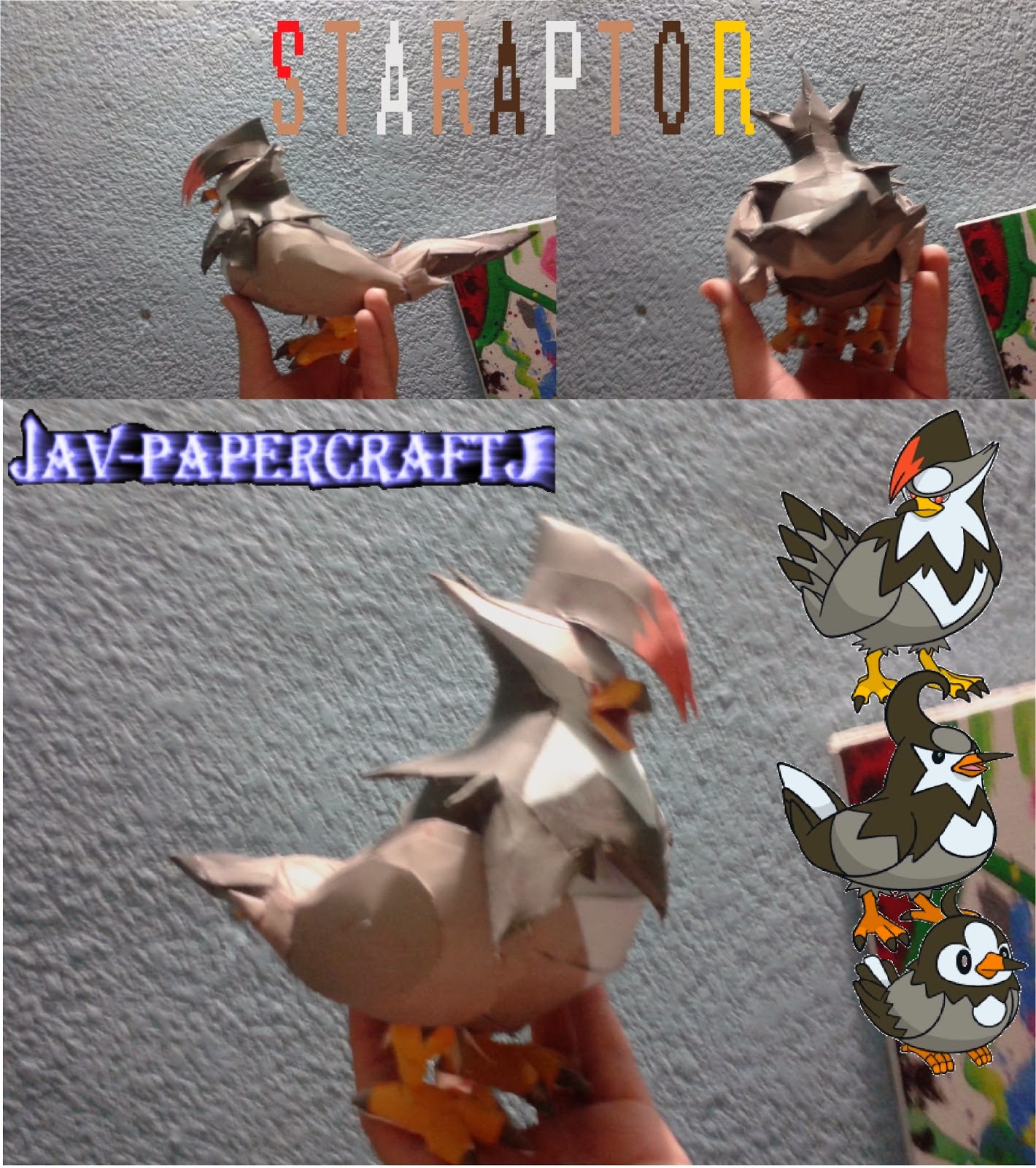 Papercraft Pokemon Staraptor ~ Papercraftsparati | Todos los ...