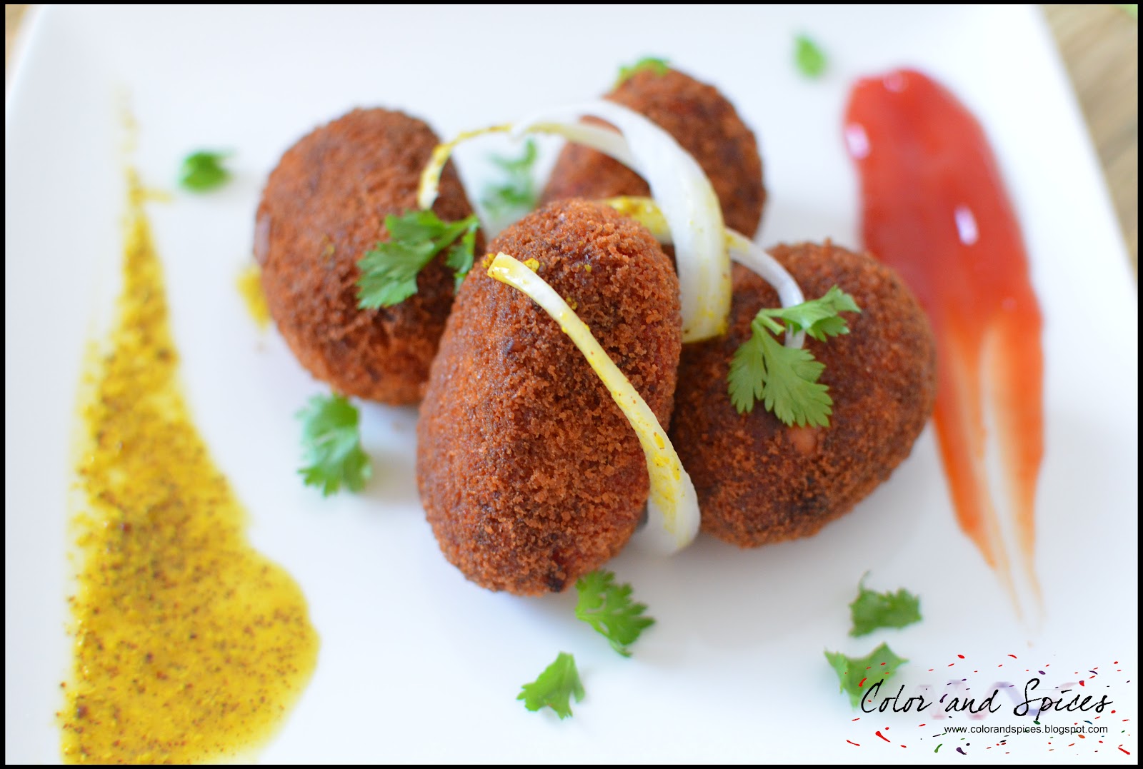 Color and Spices: Vegetable chop..