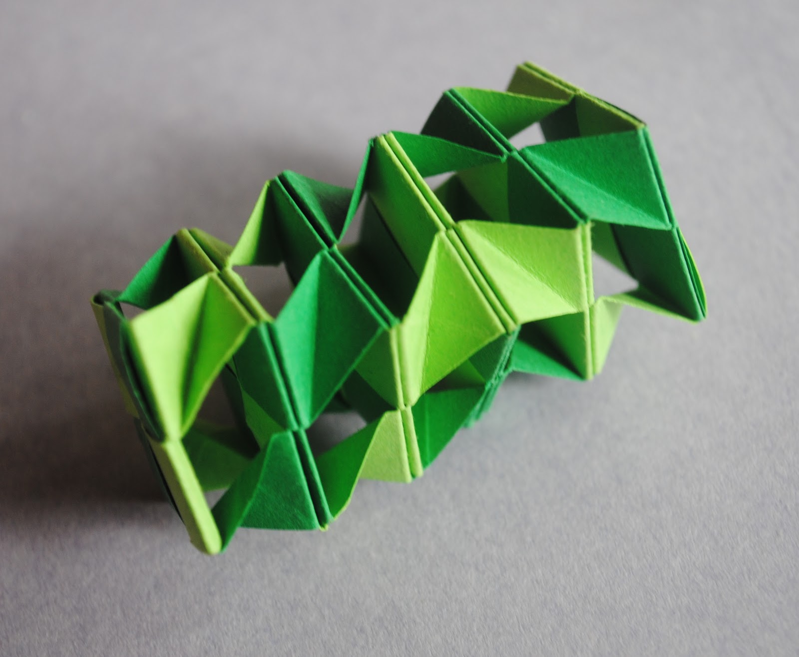 The Art of Folding: Origami with Quilling strips, inspired by Bamboo