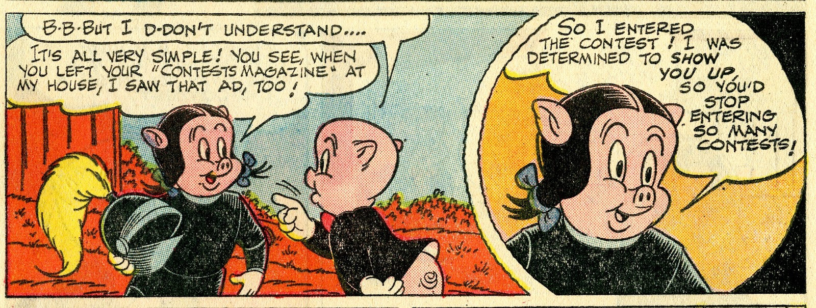 Comics, old time radio and other cool stuff: Don't Mess with the Pig, Man!
