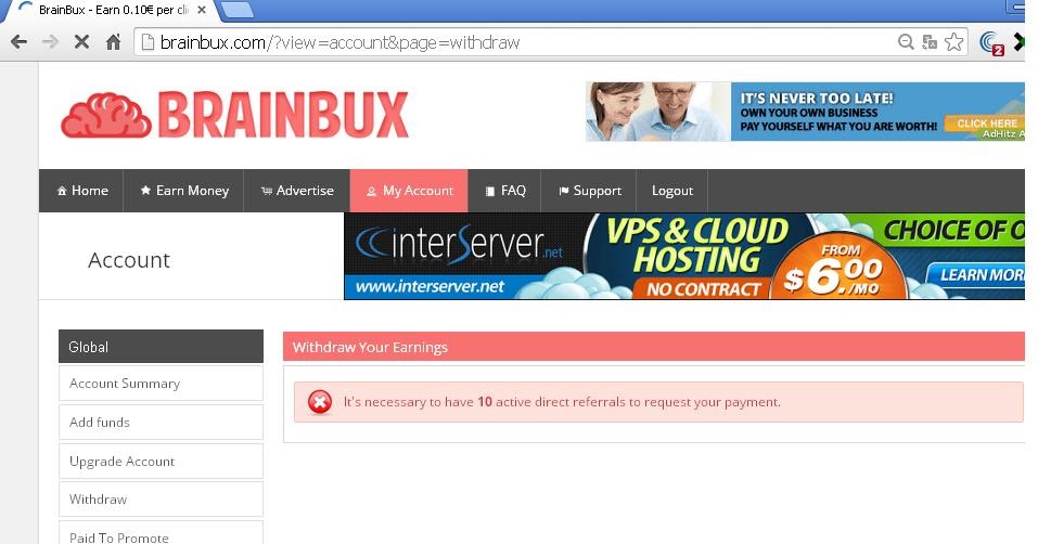 Las Mejores PTC de la Web: BRAINBUX