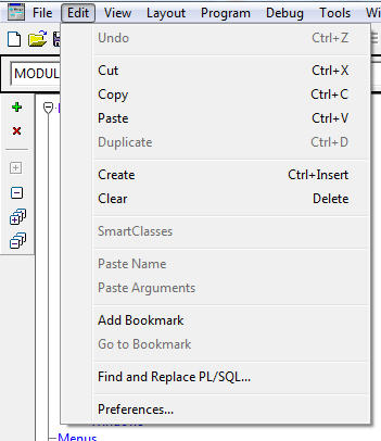 3.Oracle Forms builder Environment - Bug-dbug