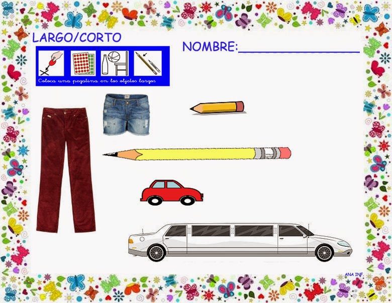 INFANTILES DE ANA V.: CONCEPTOS: LARGO/CORTO