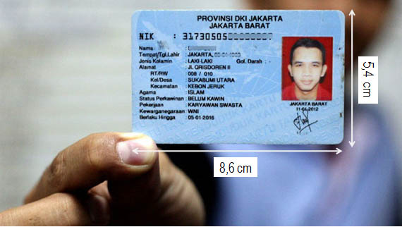 Ukuran KTP dalam CM dan Inch Berapa? Ini Jawabannya!