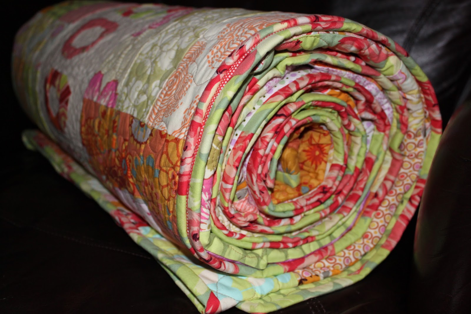 The Running Thimble: Good Night / Bonne Nuit - A finished quilt