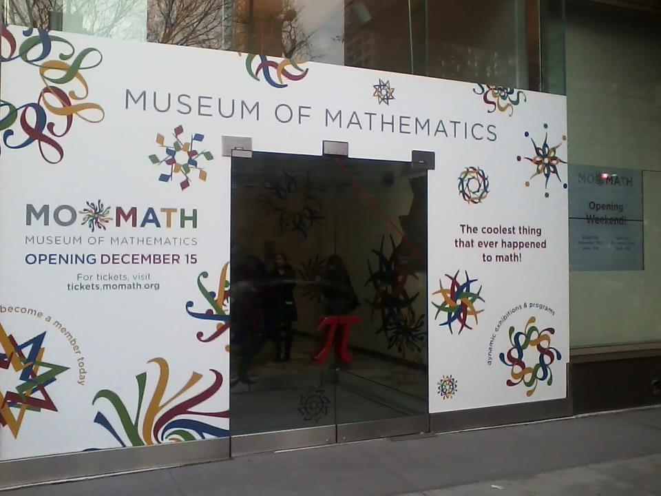 Multiplication by Infinity: MoMath - Museum of Mathematics Opening Day