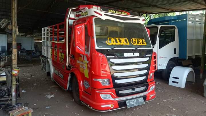 Modifikasi Bak Truk Plat Besi Model Scania Mitsubishi Engkel Jegklok ...