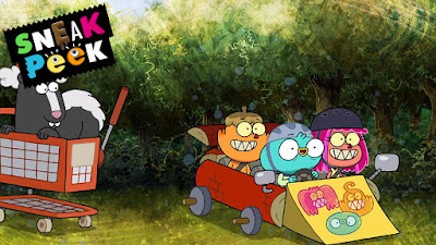 NickALive!: Sneak Peek Of New "Harvey Beaks" Episode "Bark Kart ...
