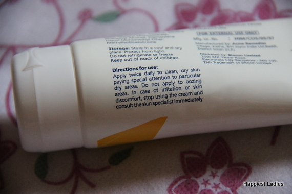 Biocon Xceptional Moisturizing Cream Review - Happiest Ladies