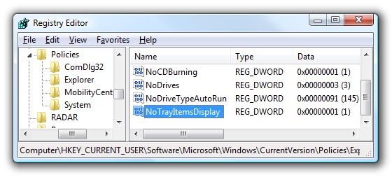 Gethistuff!!!: Completely Disable the System Tray on Windows 7