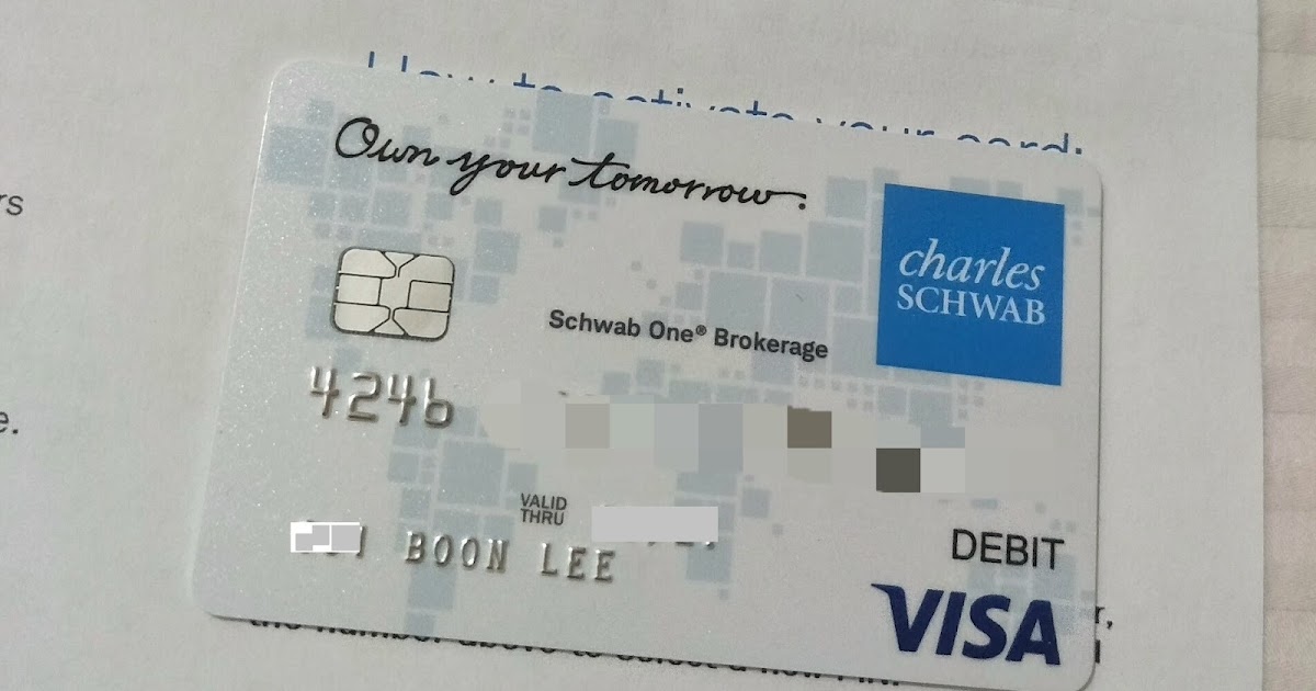 Ali Invest, Ali blog: Schwab Visa Debit Card 方便提款