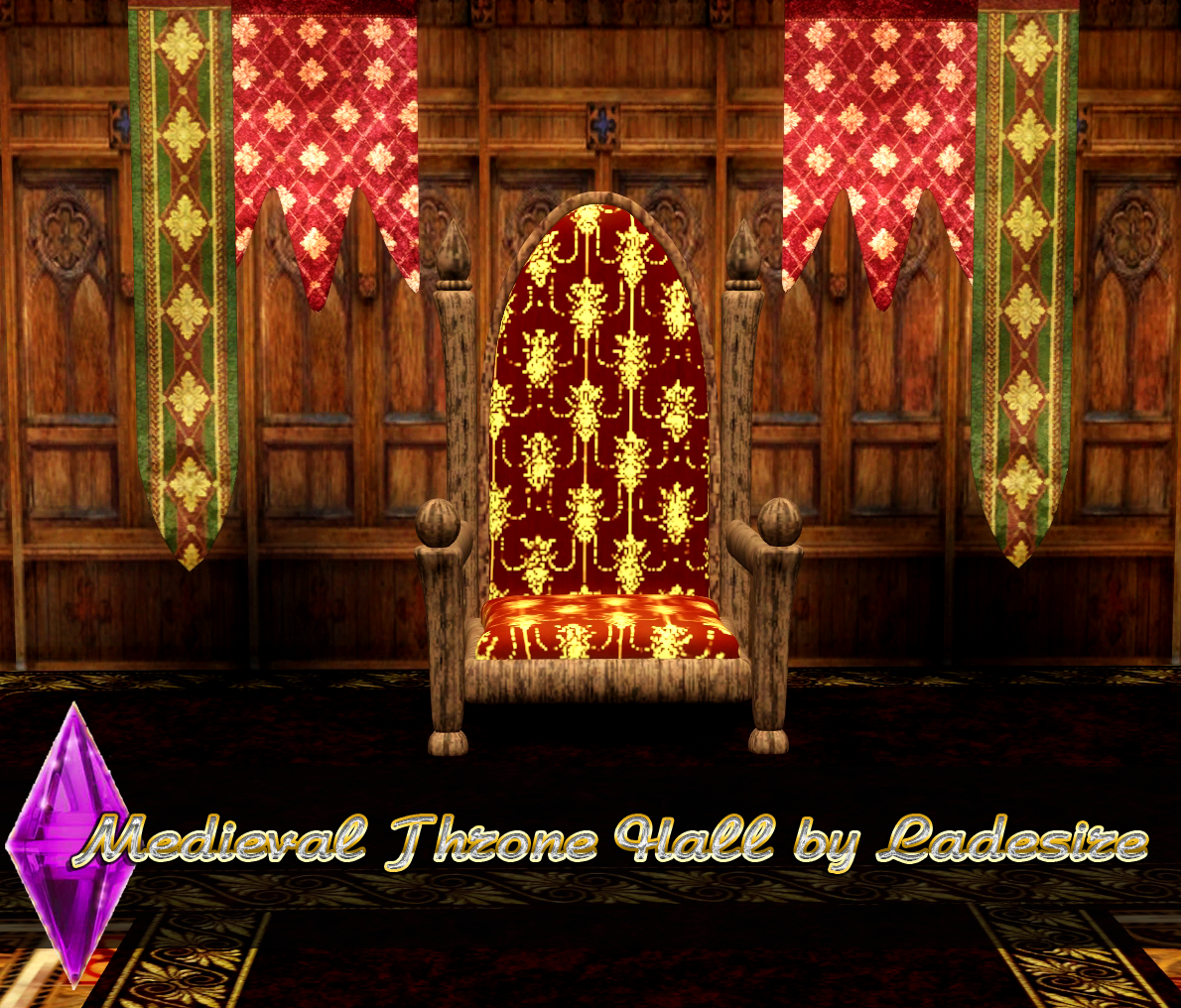 Ladesire's creative corner): Medieval Throne Hall by Ladesire