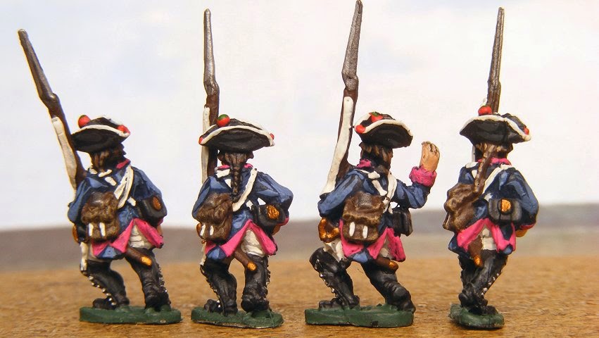 Miniature Soldiers: Prussian infantry, Musketeer Regiment Nr. 18 Prinz ...