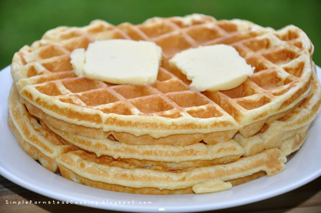 Homemade Waffles - 3 Ways | Life At Cobble Hill Farm
