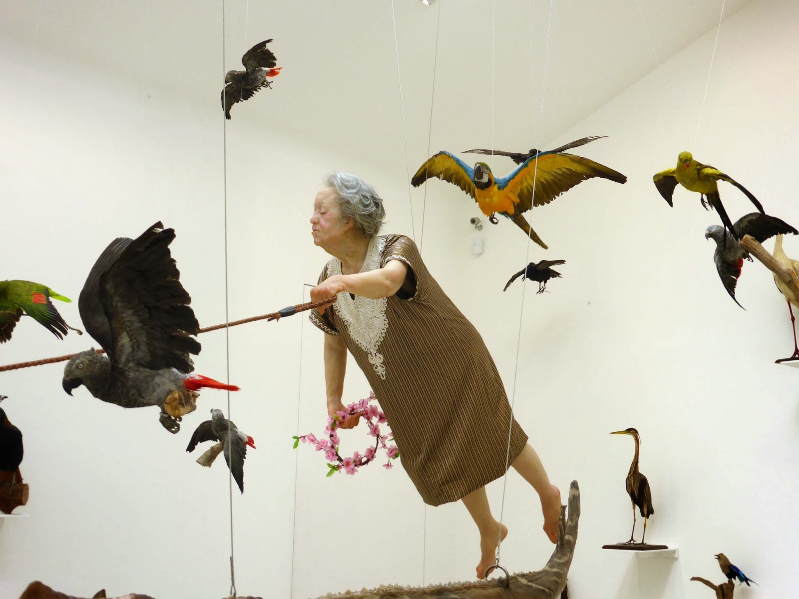 Alice au pays des arts: Sun Yuan et Peng Yu à la galerie Emmanuel Perrotin