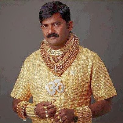 Gold-Obsessed Man Shows Off Solid Gold Shirt, Takes Pimping to a Whole ...