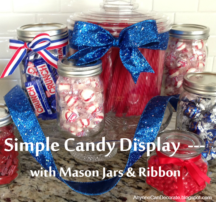 Anyone Can Decorate: Easy Peasy Patriotic Candy Display