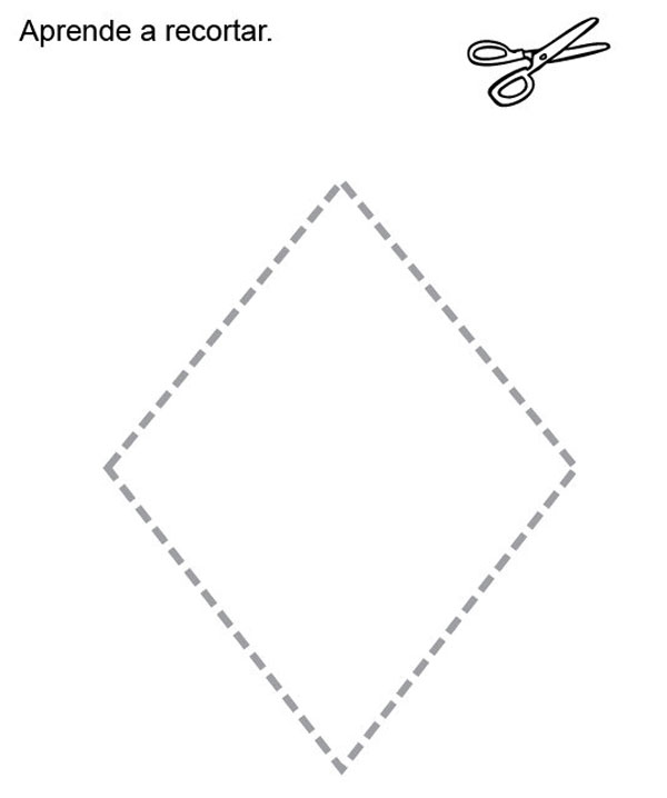 Trabajando en Educación Infantil: 10 fichas para identificar el rombo